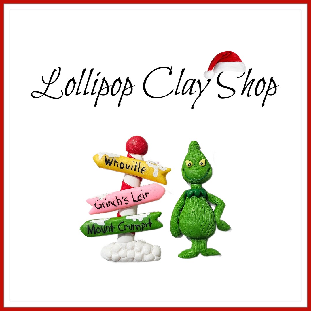 Green Monster-polymer Clay Bow Center Clay Doll, Clay Dolls, Bow ...