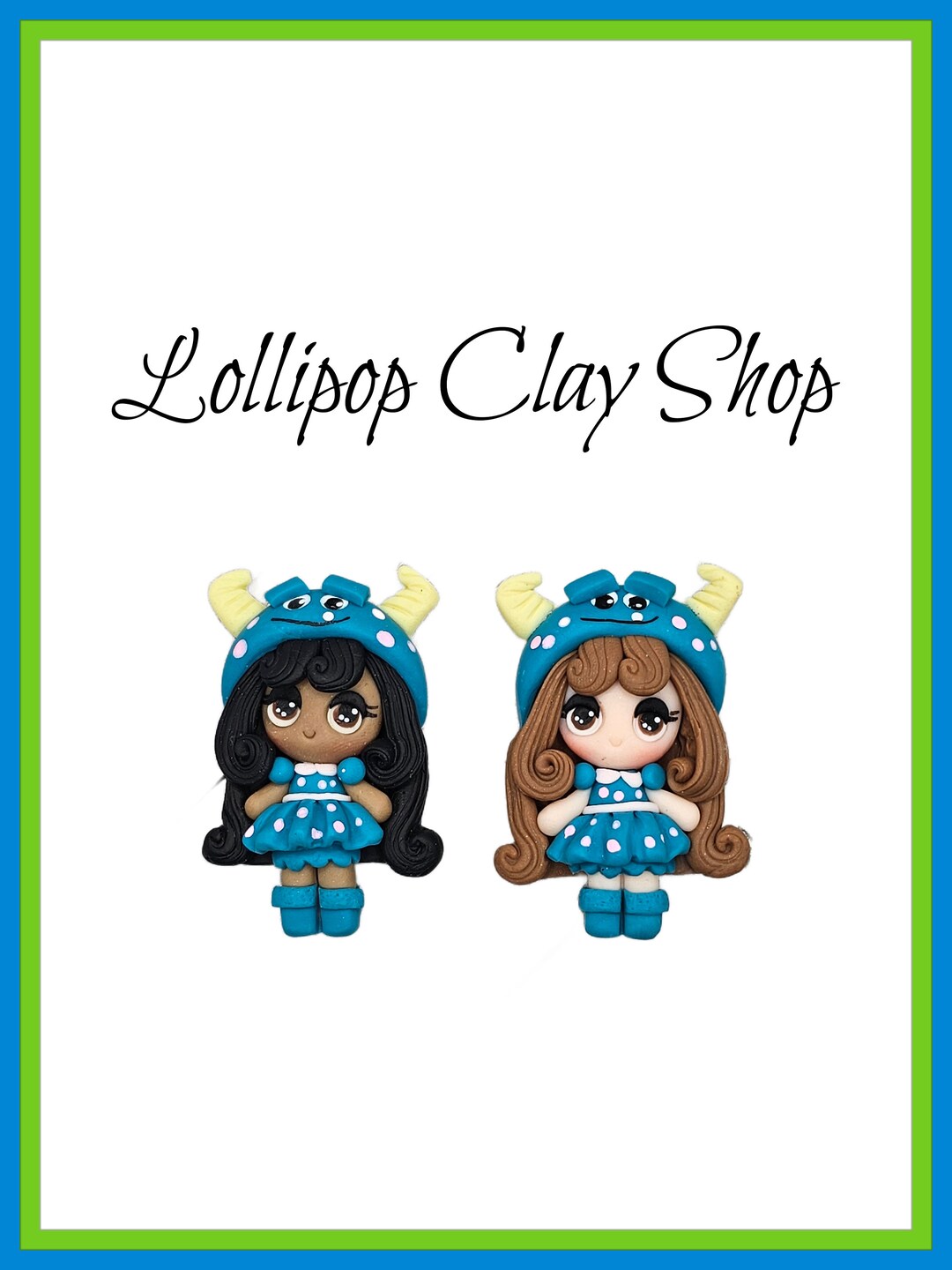 Monster Clays for Bows-polymer Clay Bow Center Clay Doll, Clay Dolls ...