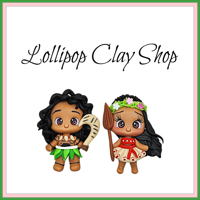 Island Princess Clay Doll Clays for Bows Clay Bow Center - Etsy