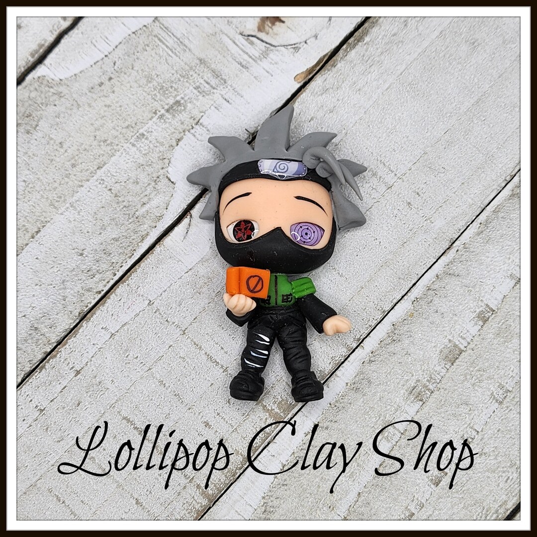 Anime Inspired Ninja Clays- Clays for Bows- Clay Bow Center Clay Doll ...