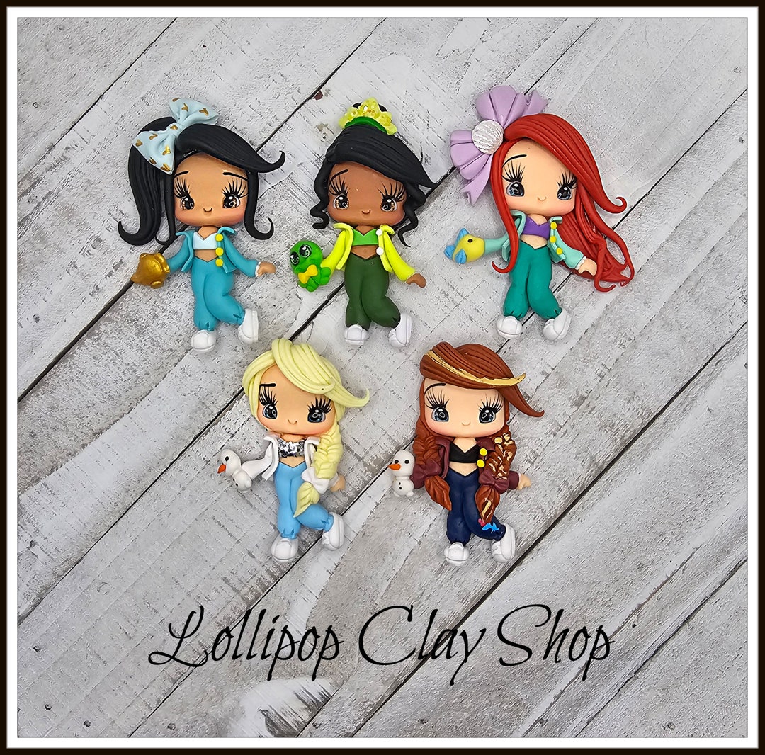 Princess Inspired Clay Dolls - Clays for Bows- Clay Bow Center Clay ...