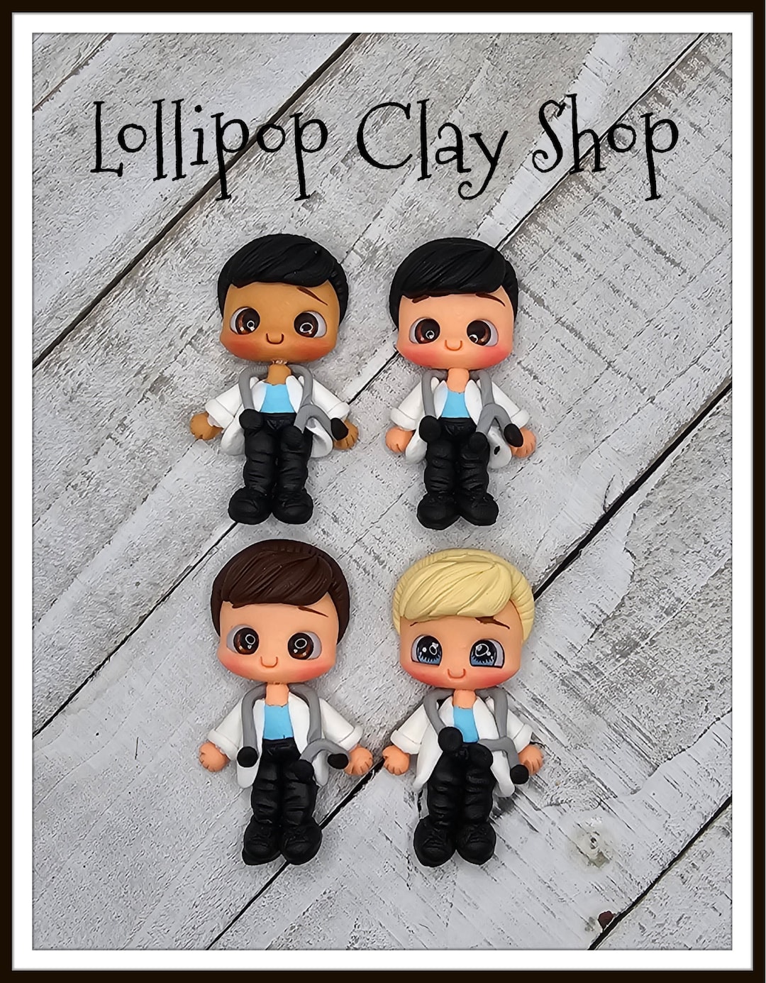 Nurse Clays, Doctor Clay Dolls for Bows-polymer Clay Bow Center Clay ...