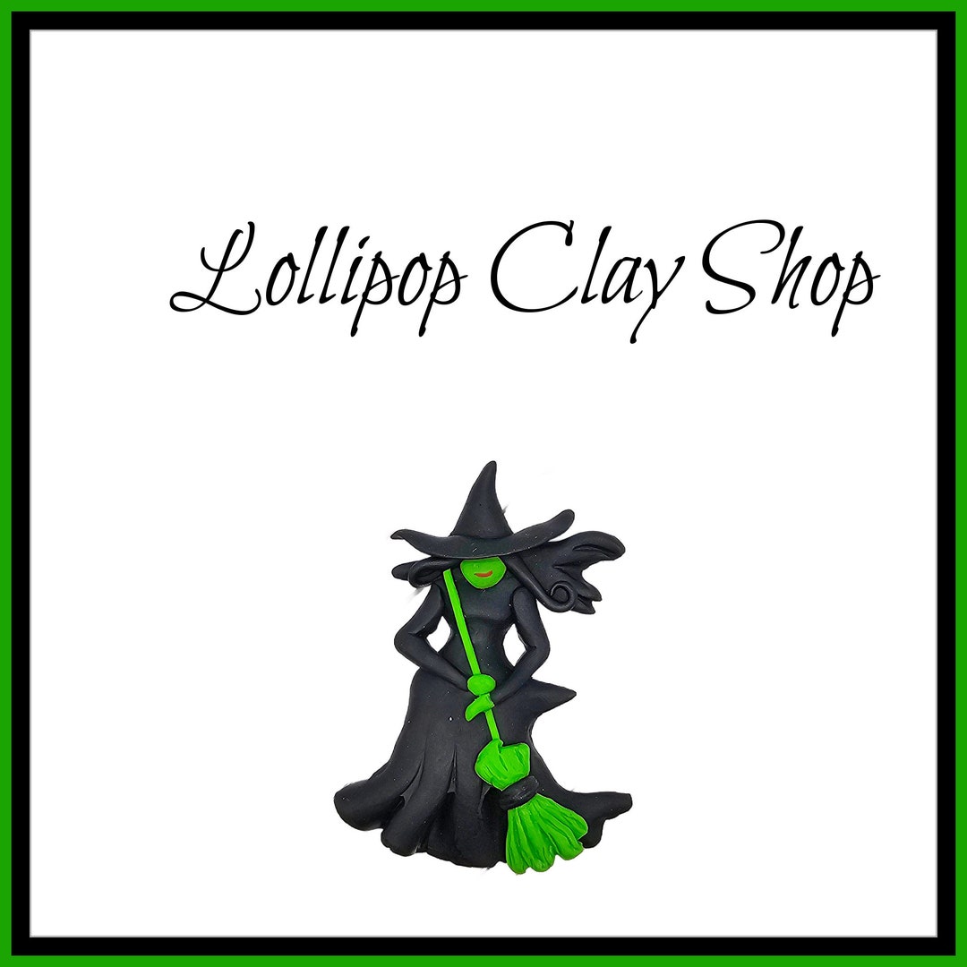 WICKED Clay Doll Polymer Clay Bow Center Clay Doll, Clay Dolls, Bow ...