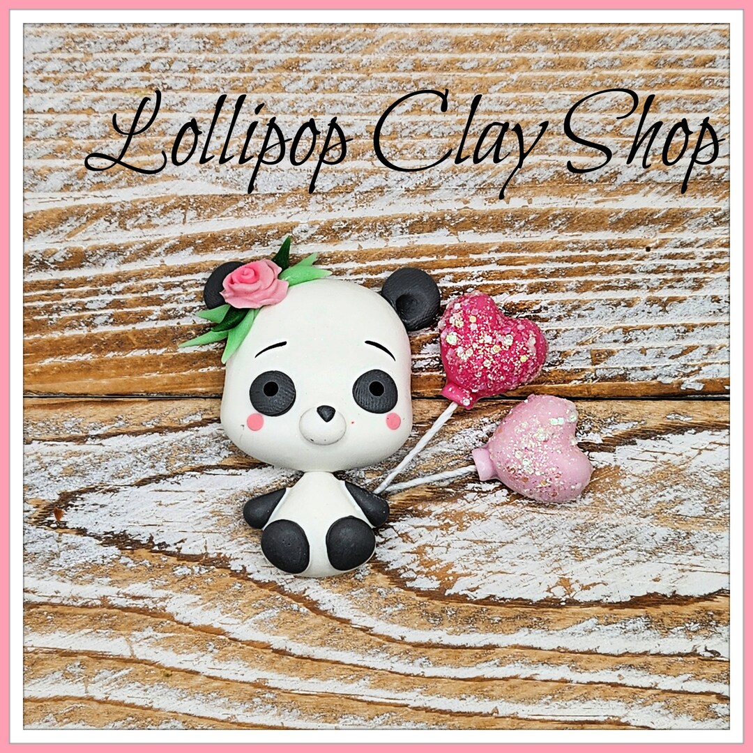Panda Clay Doll Clays for Bows Clay Doll, Clay Dolls, Bow Centerpieces ...