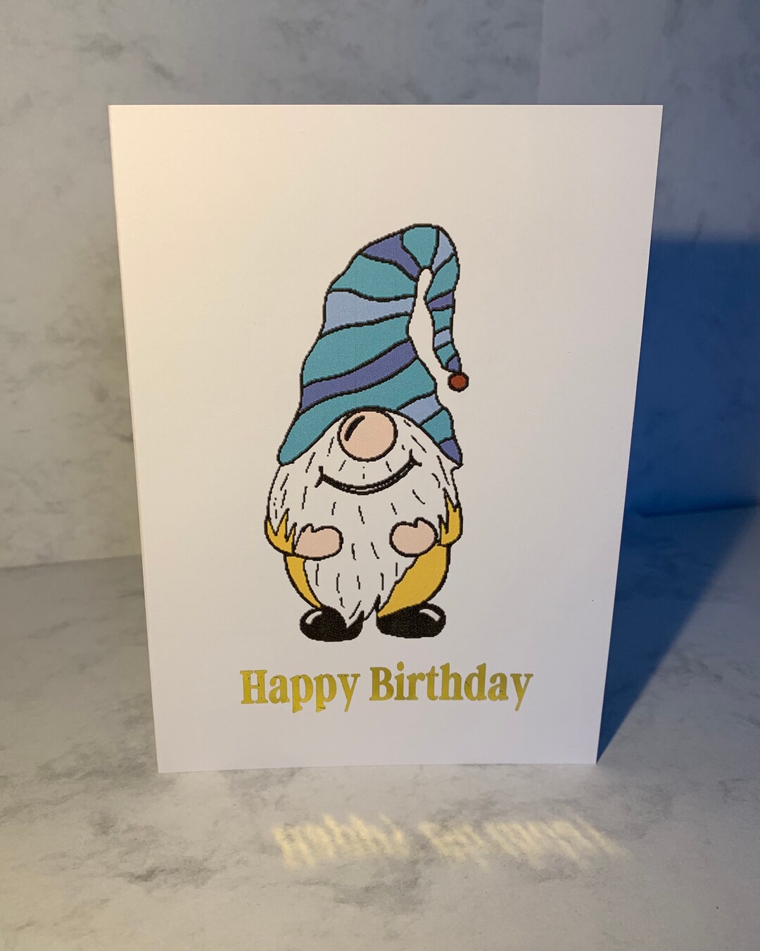 Happy Birthday Gnome Card - Etsy
