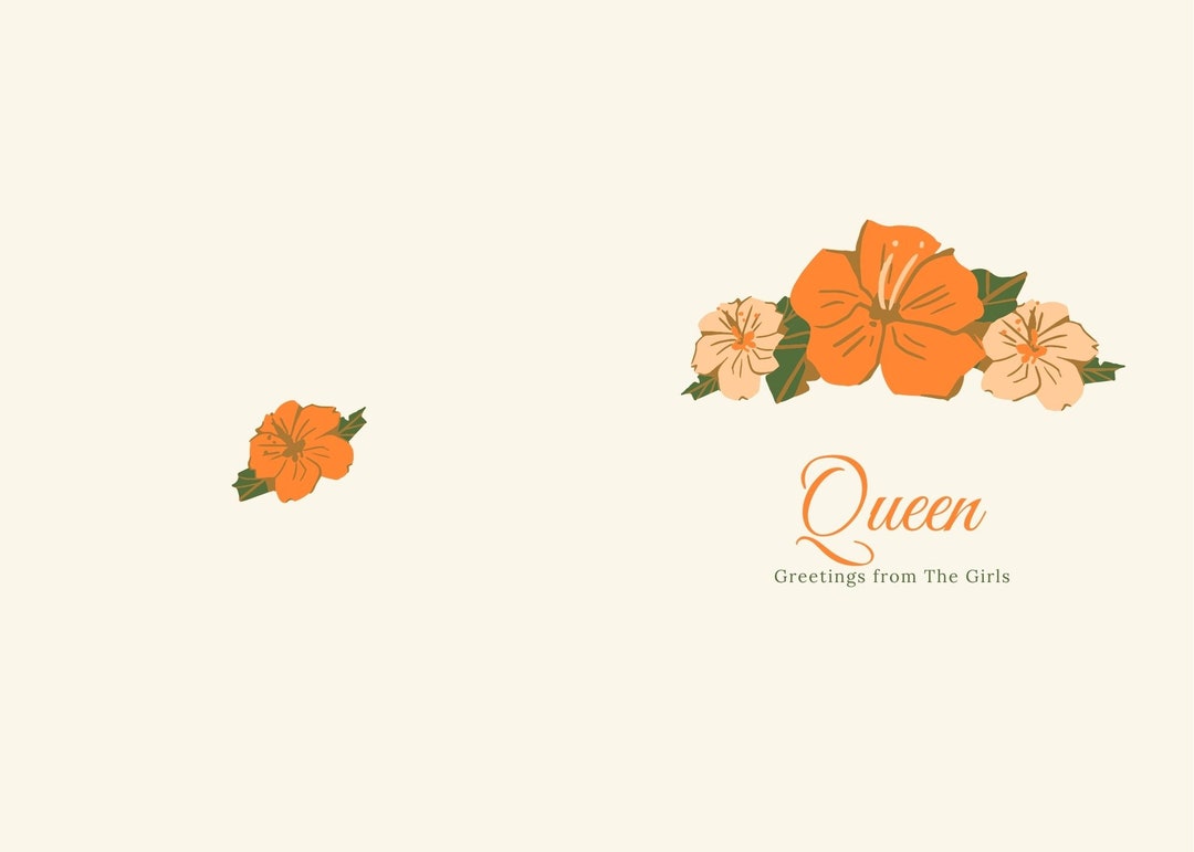 Queen Invitation Card - Etsy