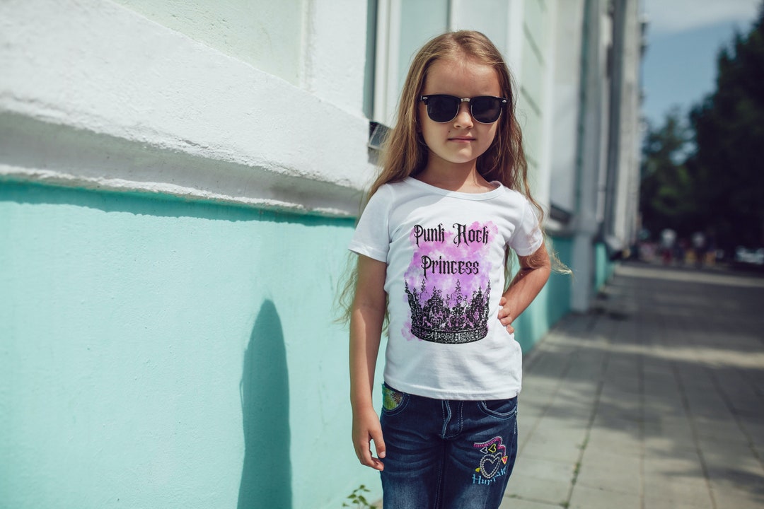 Punk Rock Princess Toddler Short Sleeve Tee, Emo Kid Shirt, Punk Kid ...