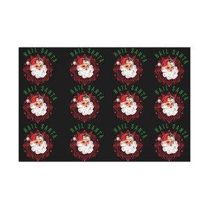 Hail Santa Gift Wrap Papers, Emo Wrapping Paper, Metalhead Wrapping ...