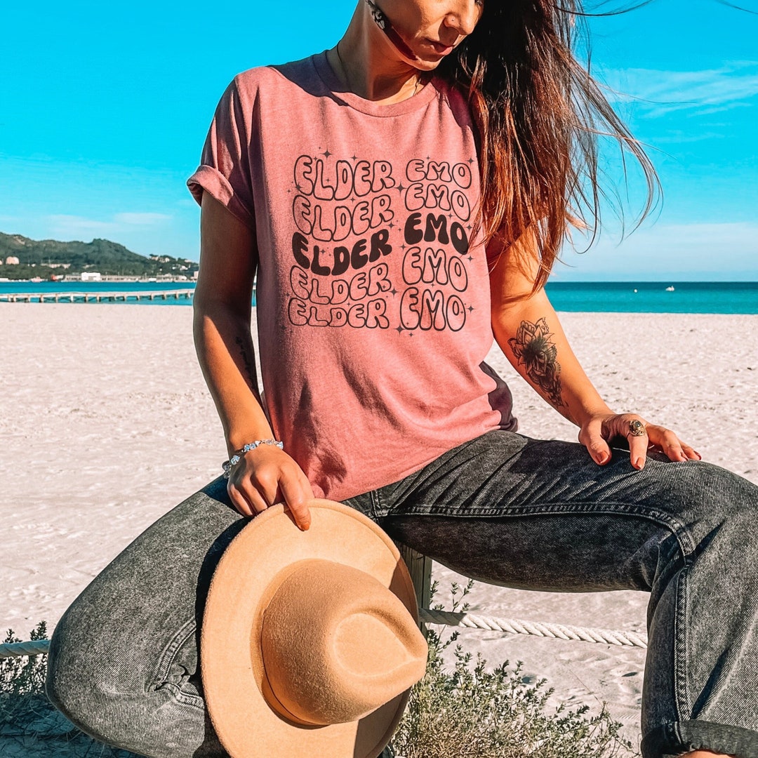 Elder Emo Short Sleeve Tee, Elder Emo Shirt, Elder Emo Tshirt, Emo ...