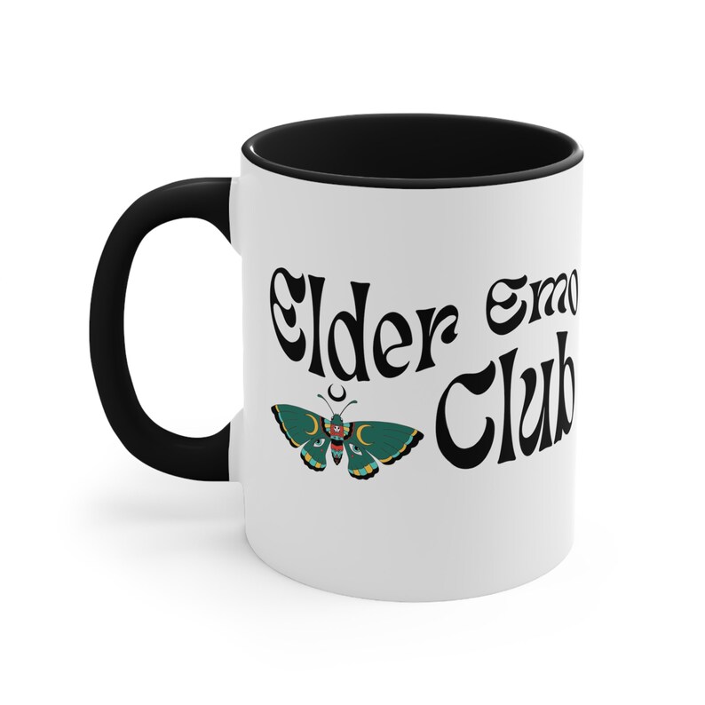 Elder Emo Club Mug, Elder Emo Club Cup, Gift for Emo, Emo Mug, Elder ...