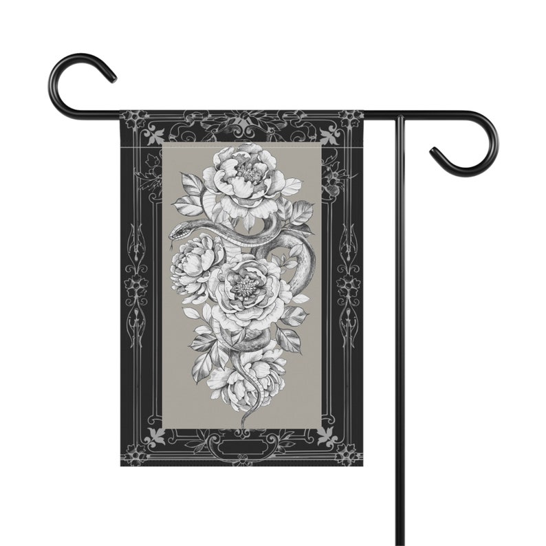 Gothic Garden & House Banner, Gothic Garden Flag, Goth Garden Flag ...