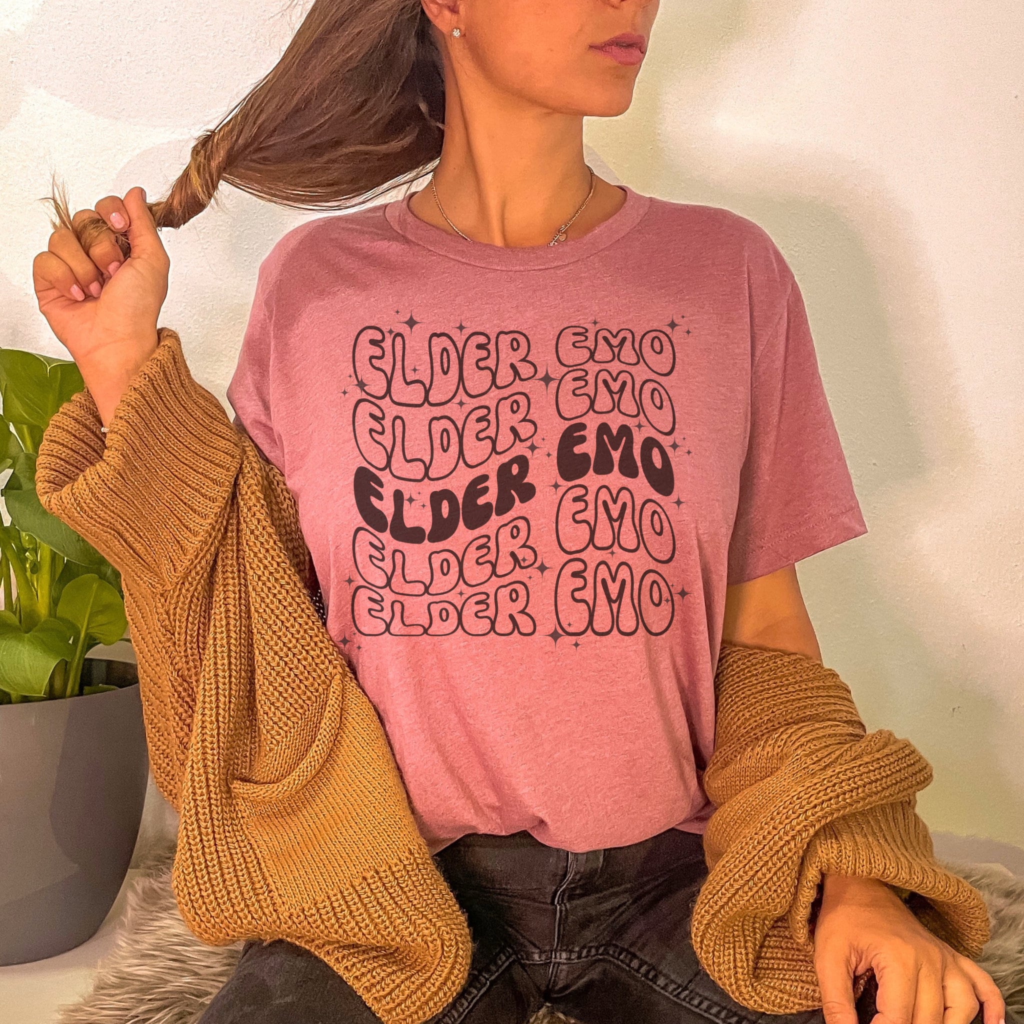 Camiseta de manga corta Elder Emo, camisa Elder Emo, camiseta Elder Emo ...