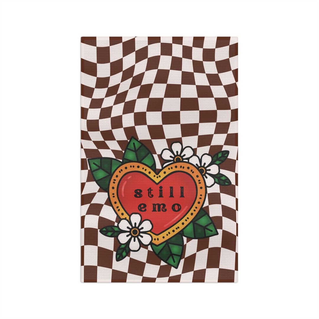 Still Emo Microfiber Tea Towel, Emo Dish Towel, Emo Home Decor, Punk ...