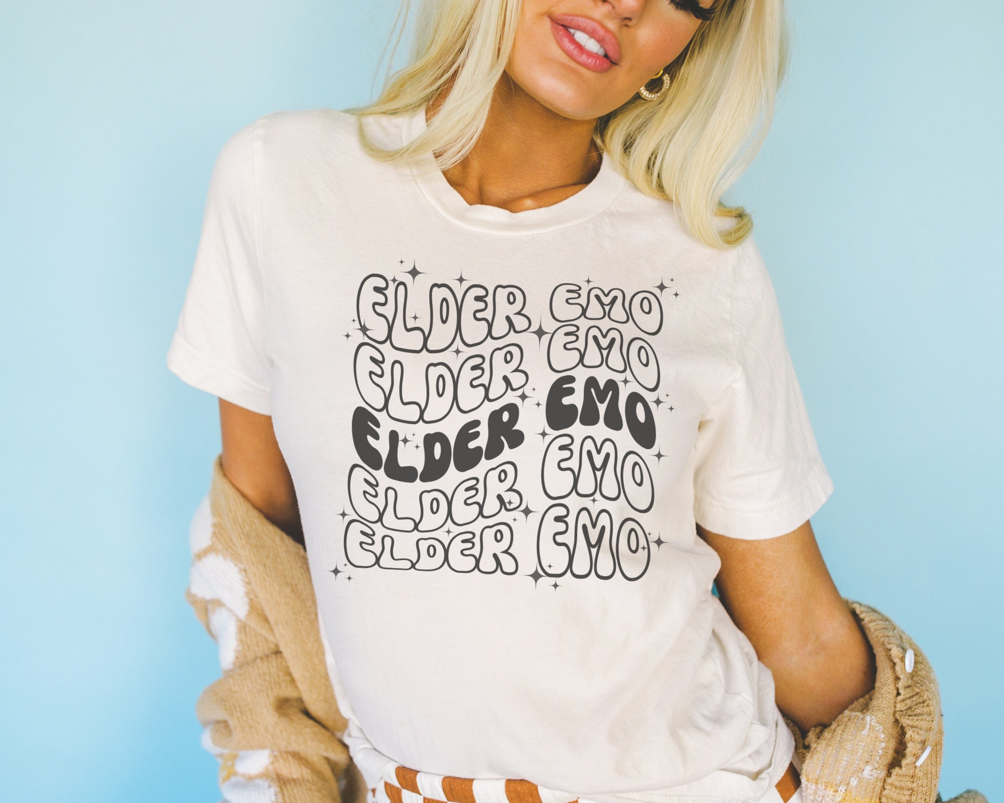 Camiseta de manga corta Elder Emo, camisa Elder Emo, camiseta Elder Emo ...