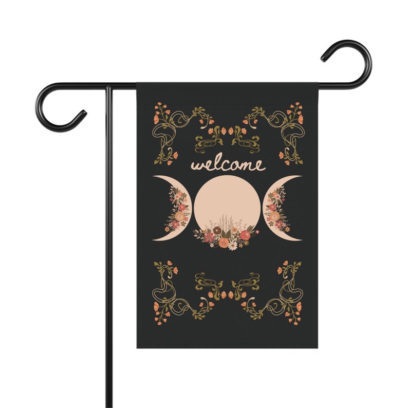Cottagecore Garden Flag, Witchy Garden Flag, Gothic Garden Flag, Goth ...