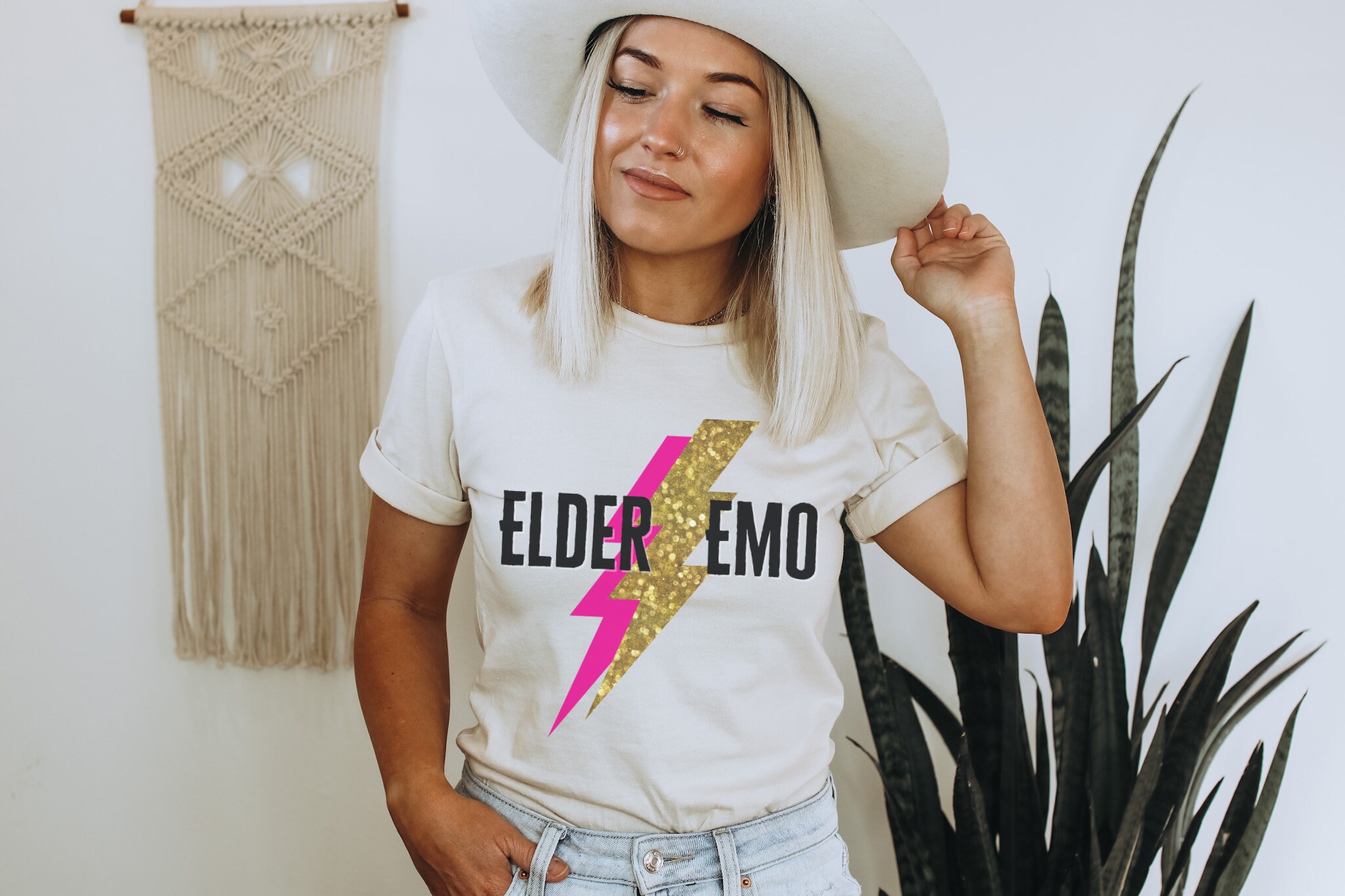 Retro Elder Emo Tee, Elder Emo Shirt, Emo Lightning Bolt Tee, Still Emo ...