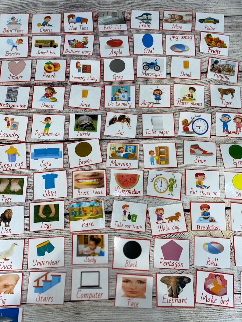 Toys & Games Toys my voice pictures cards kit P-h special need ...