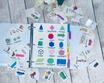 Autism Communication Pictures Cards Book or Binder Bundle of 300 ...