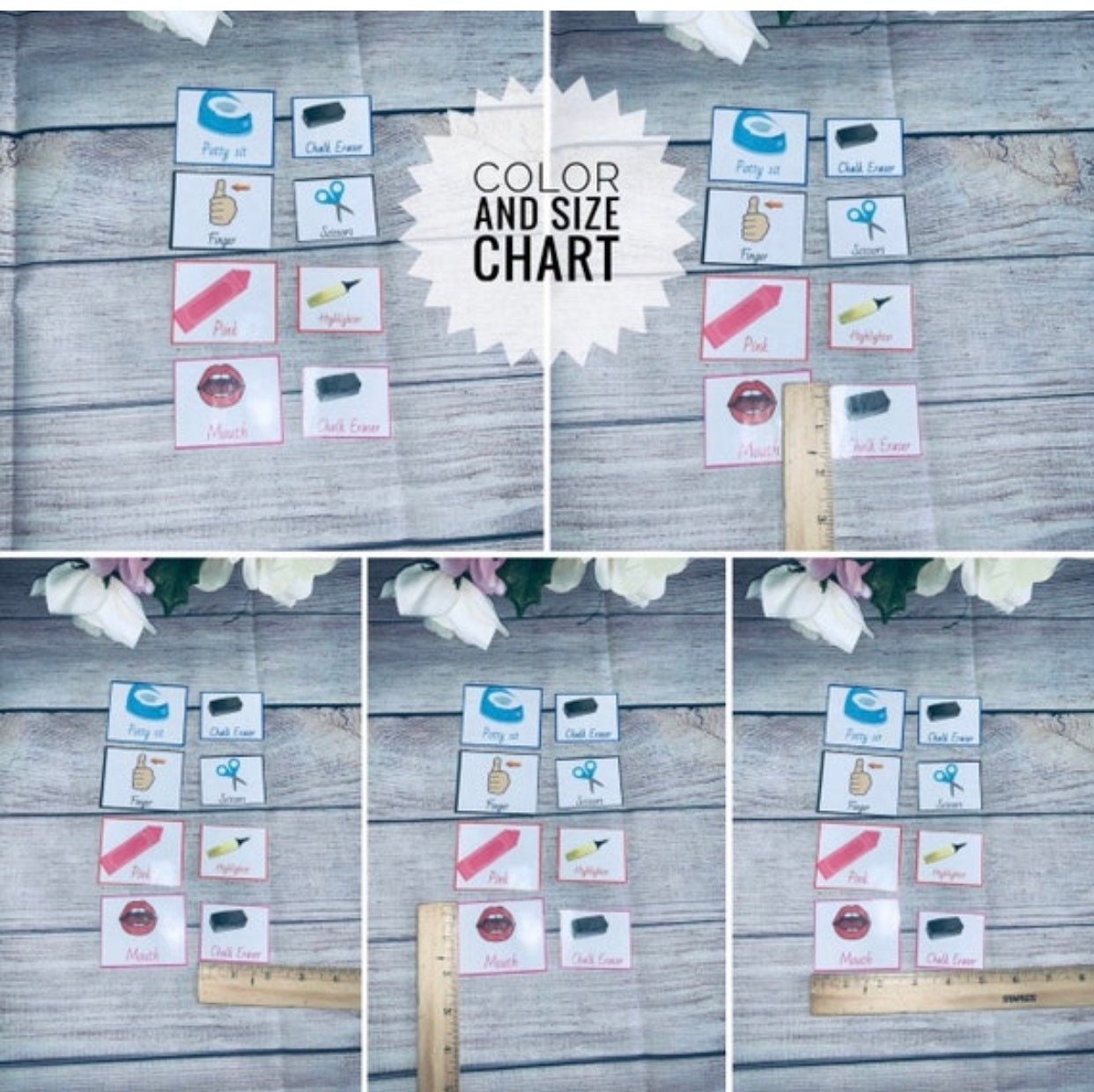 1,000 Pictures Card for Communication, Speech Therapy, Autism Nonverbal ...