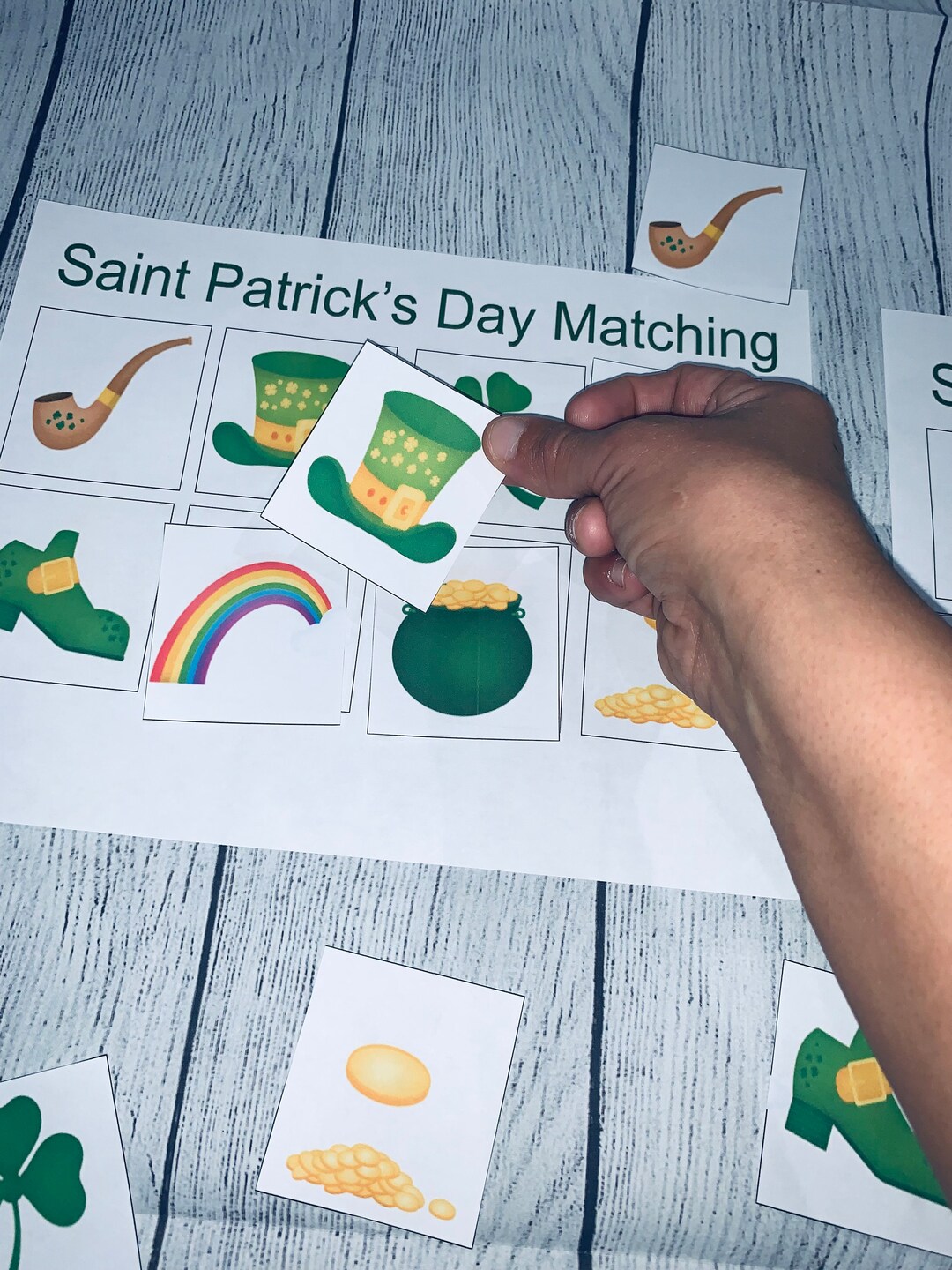 Saint Patrick's Day Preschool Montessori Kids Busy Work Matching ...