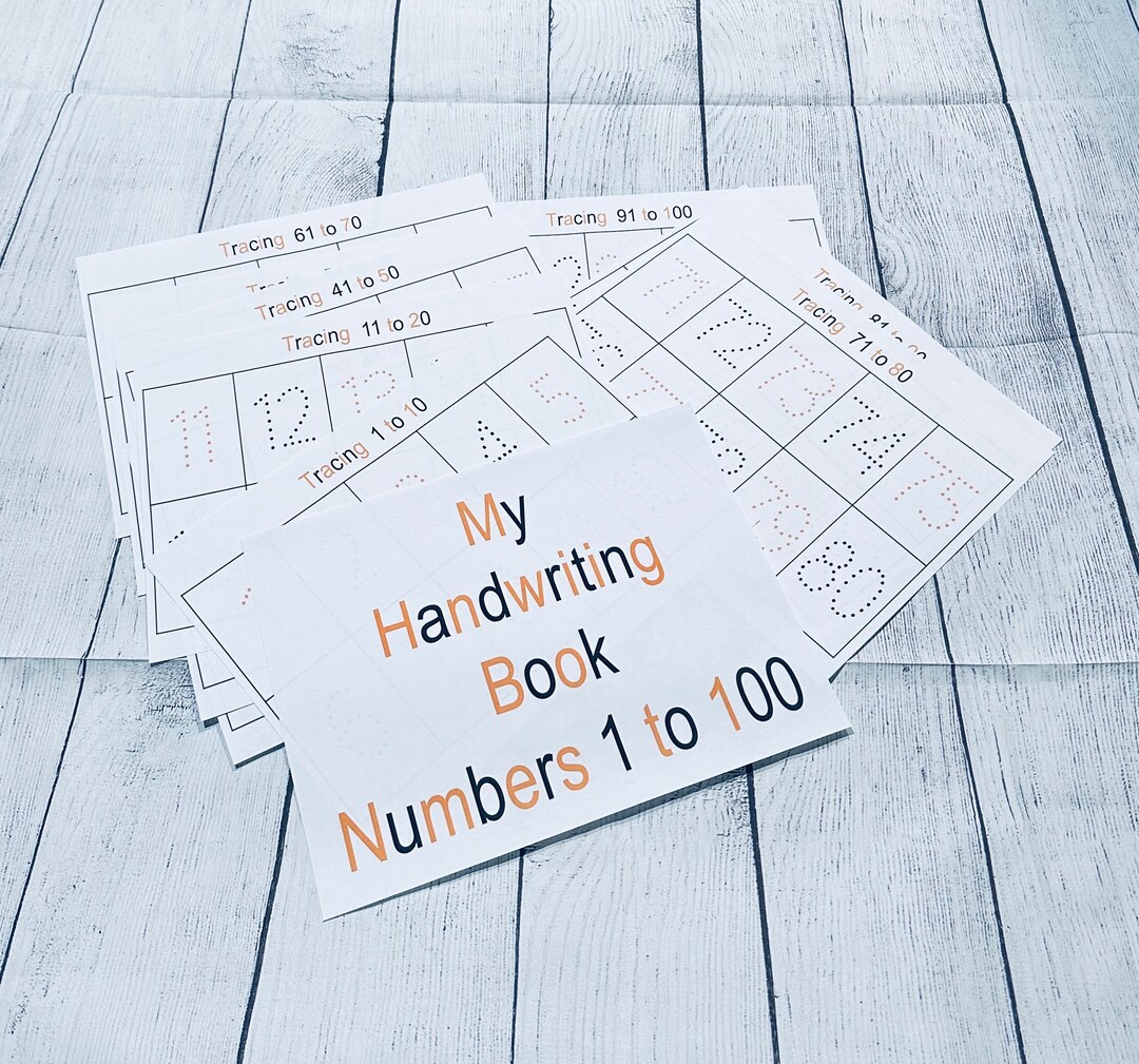 Fall Number 1-100 Tracing, Handwriting, Homeschool, Montessori Teacher ...