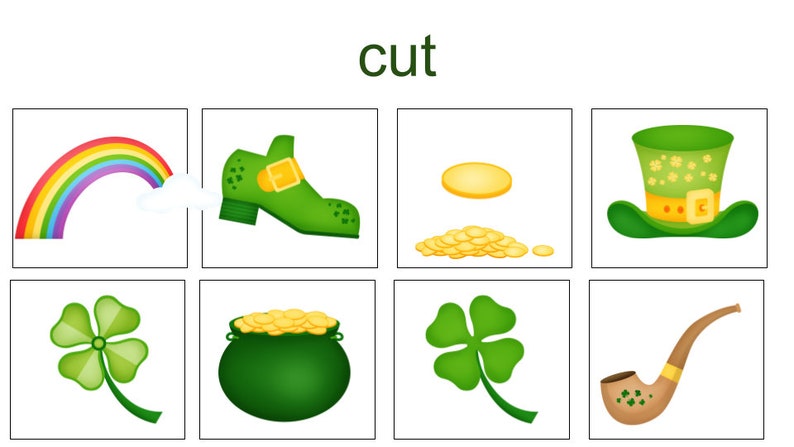 Saint Patrick's Day Preschool Montessori Kids Busy Work Matching ...