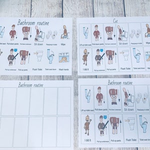 Potty Training, Reward Wall Chart Poster, Cards for Communication ...