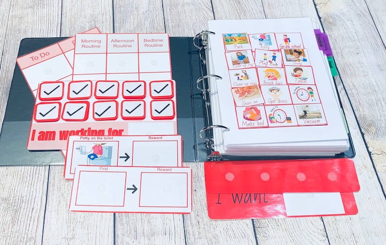 DTT pictures cards book or binder Small Pictures book special need ...