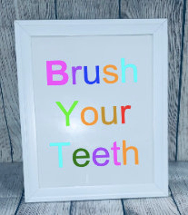 Bathroom Sign Wash Your Hands Poster Wall Art Montessori ,kids, Toddler ...