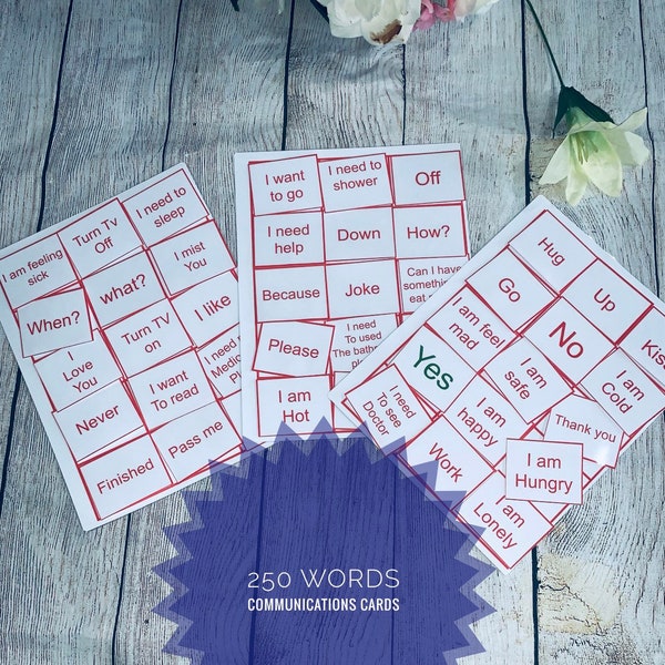 Adult Communication Boards - Etsy