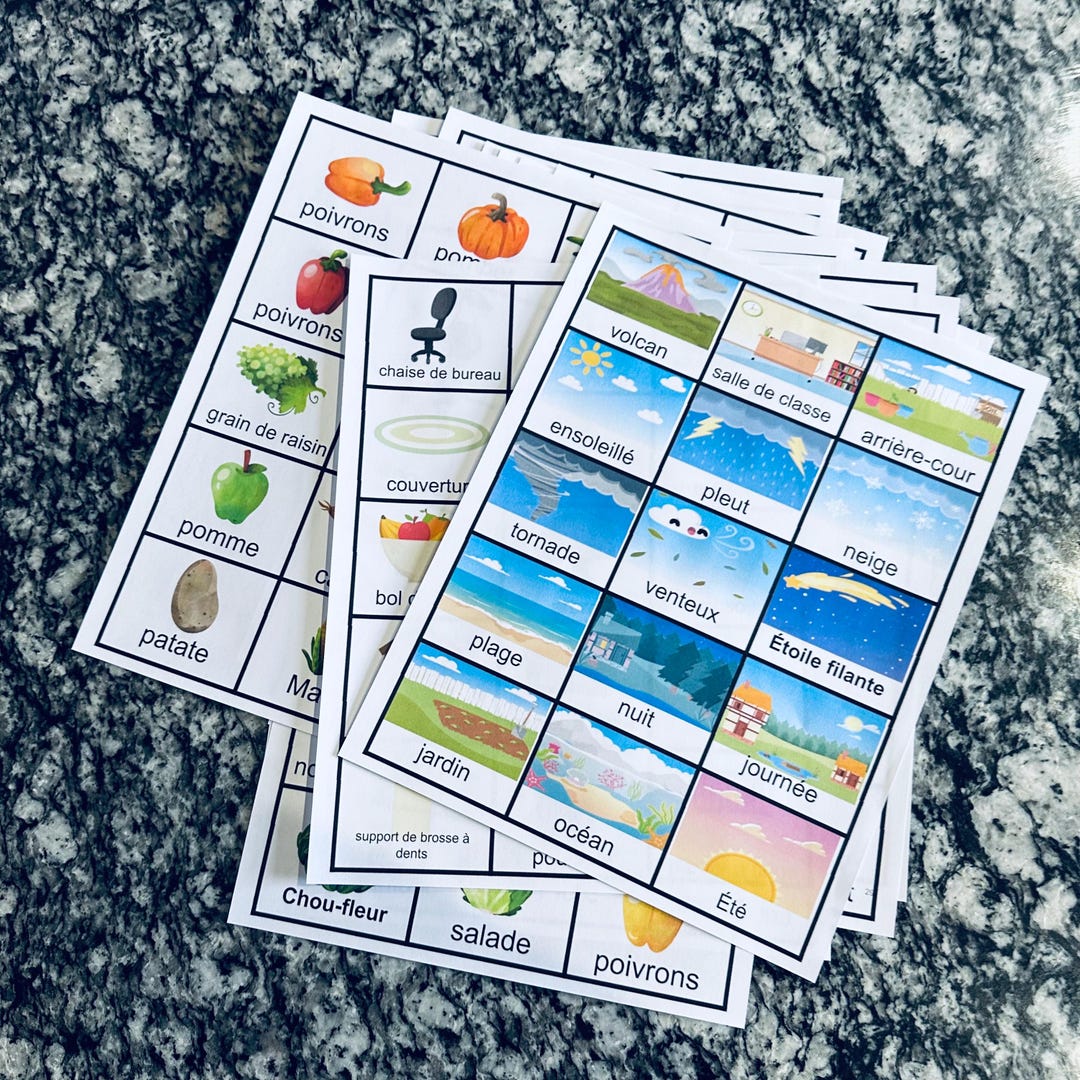 400 Picture Cards for Communication French Speech Therapy Autism ...