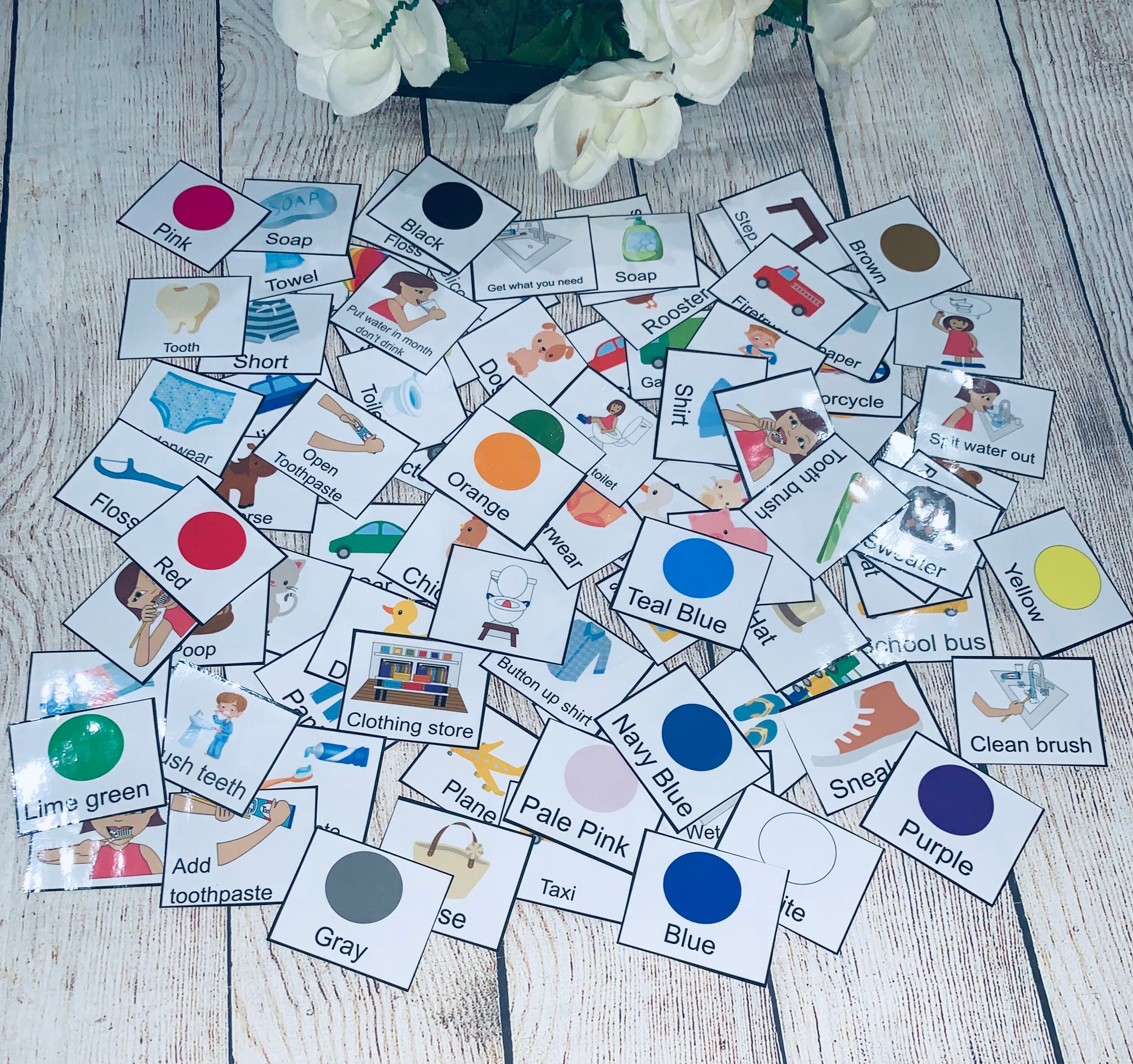 400 Pictures Card for Communication Pictures Cards, Speech Therapy ...