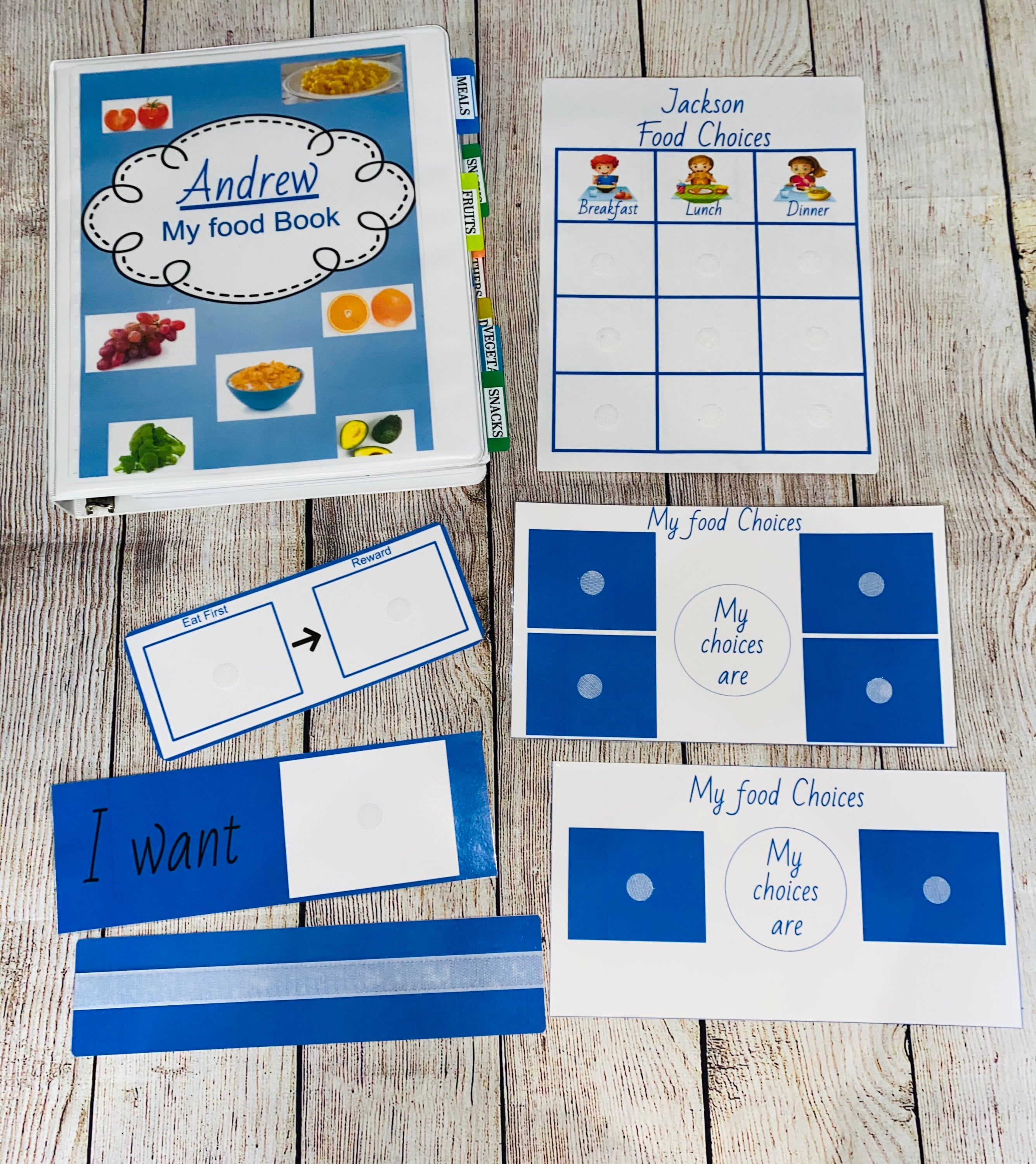 Food Therapy, Charts, Meal Fruits Vegetables Choices Board Book Visual ...