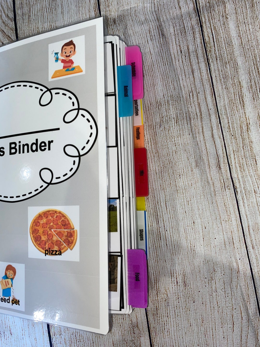 Pec Picture Card Notebook Kit Speech Therapy OT Therapy Autism ...