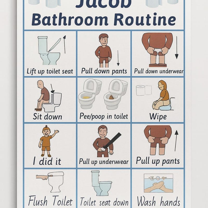 Pecs Communication Cards Bathroom - Etsy