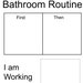 Girl Bathroom Routine Schedule Potty Training Reward Chart - Etsy