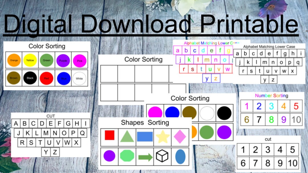 Toddler, Preschool, Busy Work, Numbers , Colors, Alphabet, Shapes ...