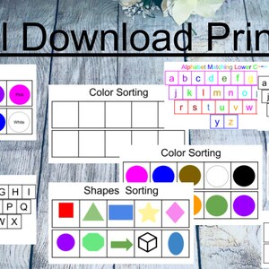 Toddler, Preschool, Busy Work, Numbers , Colors, Alphabet, Shapes ...