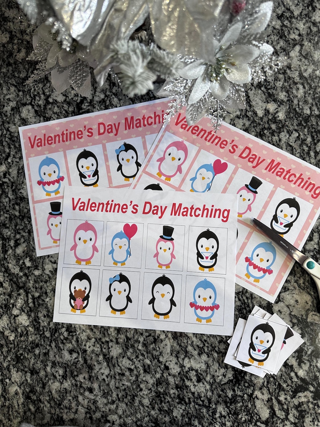 Valentine Day Matching Sorting Activity Montessori Toddler Preschool ...