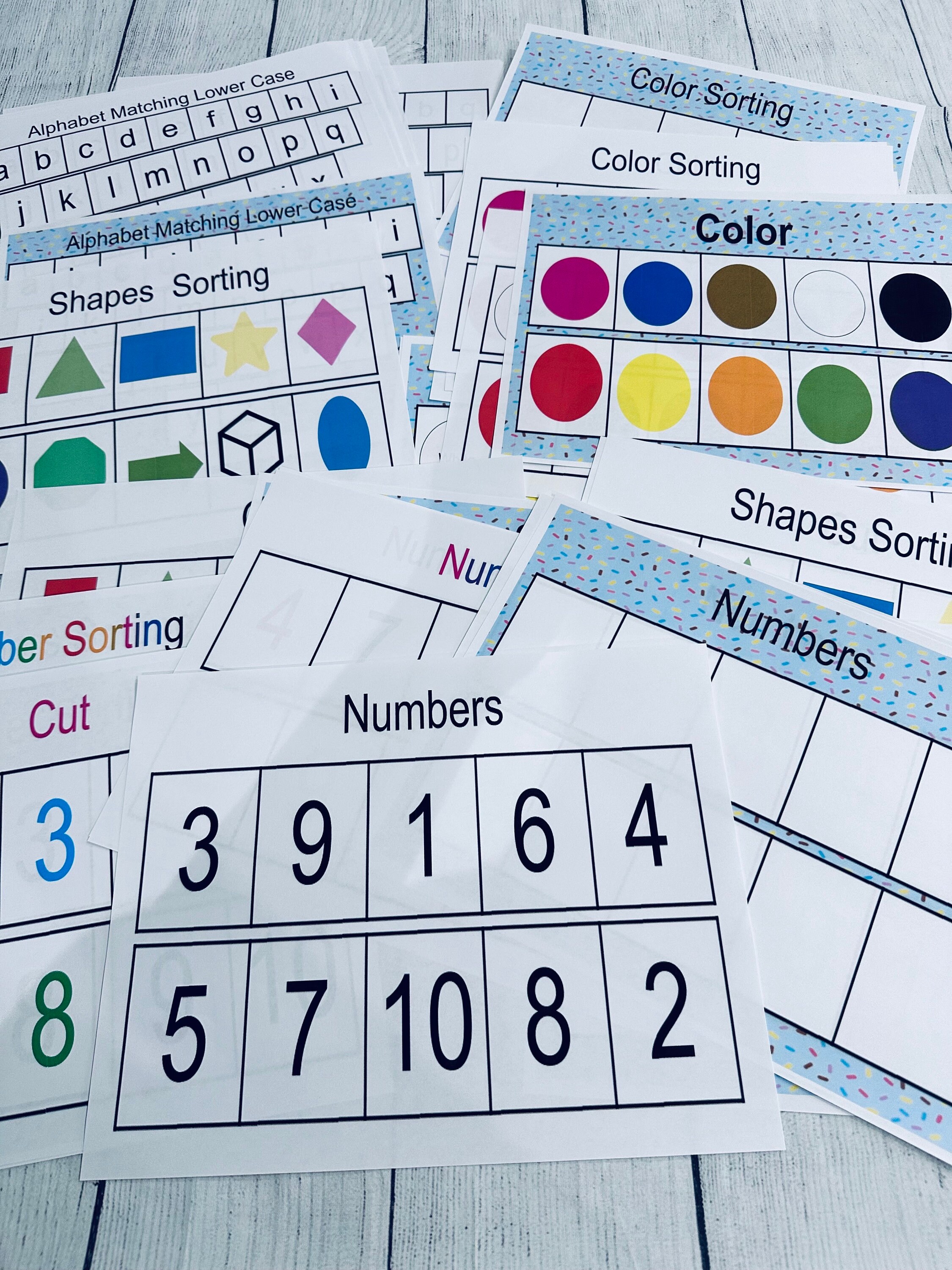 Toddler, Preschool, Busy Work, Numbers , Colors, Alphabet, Shapes ...