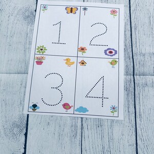 Summer Tracing Handwriting Alphabet and Number 1 to 20 Flash Cards ...