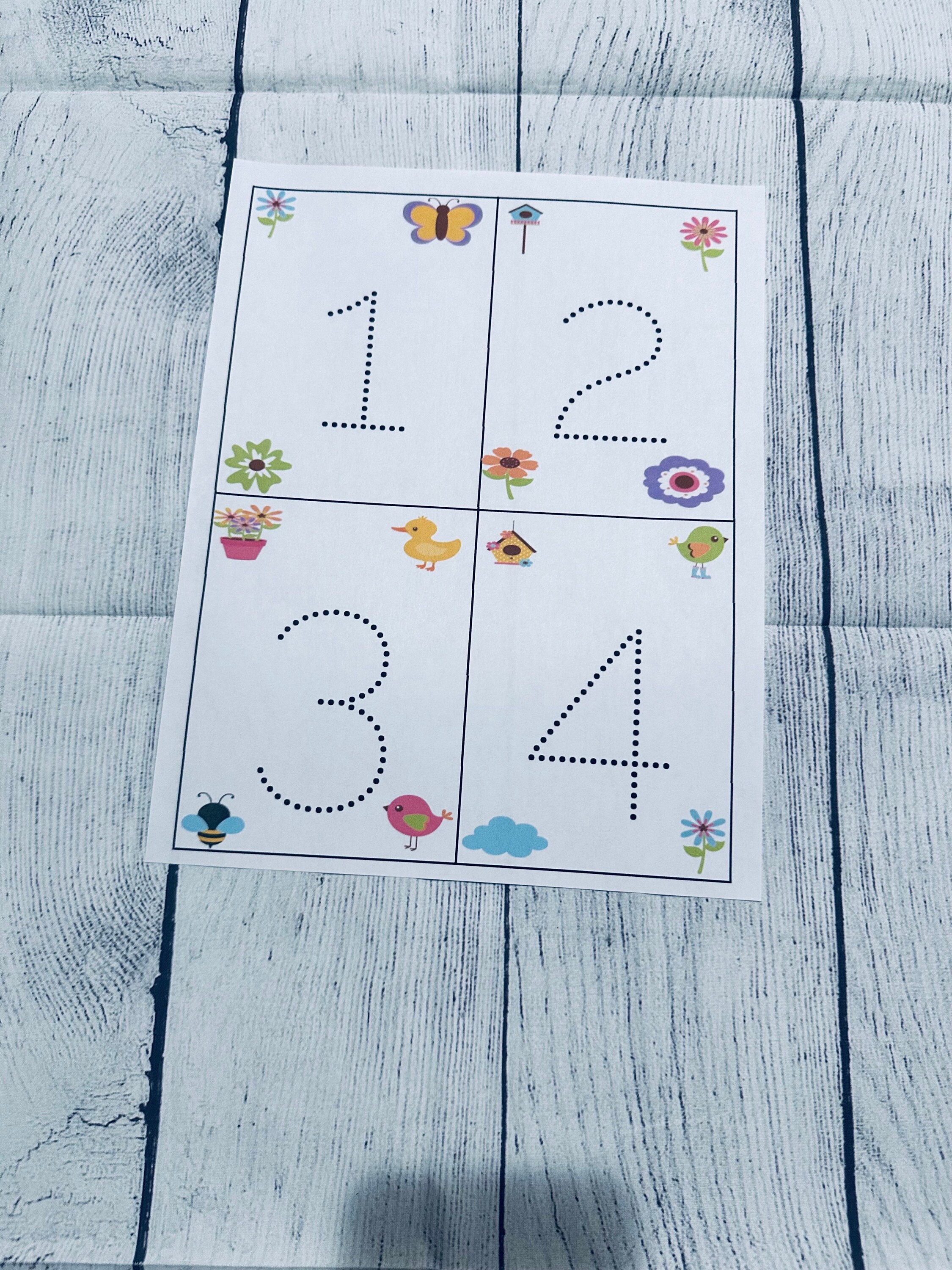 Summer Tracing Handwriting Alphabet and Number 1 to 20 Flash Cards ...