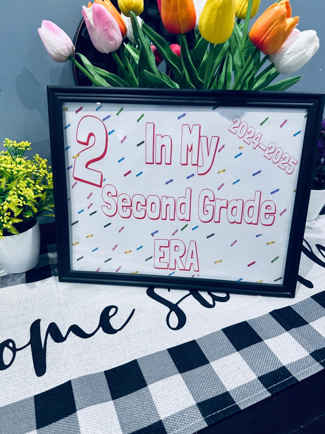 Red in My Second-grade Era Personalized Back-to-school Picture Photos ...