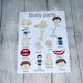 Body Parts, Poster Wall Art Printable, Montessori Classroom Decoration ...