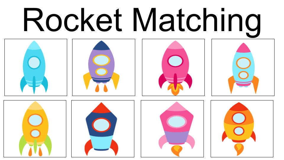 Rockets Matching, Tracing and Handwriting, Numbers 1 to 10 Activities ...