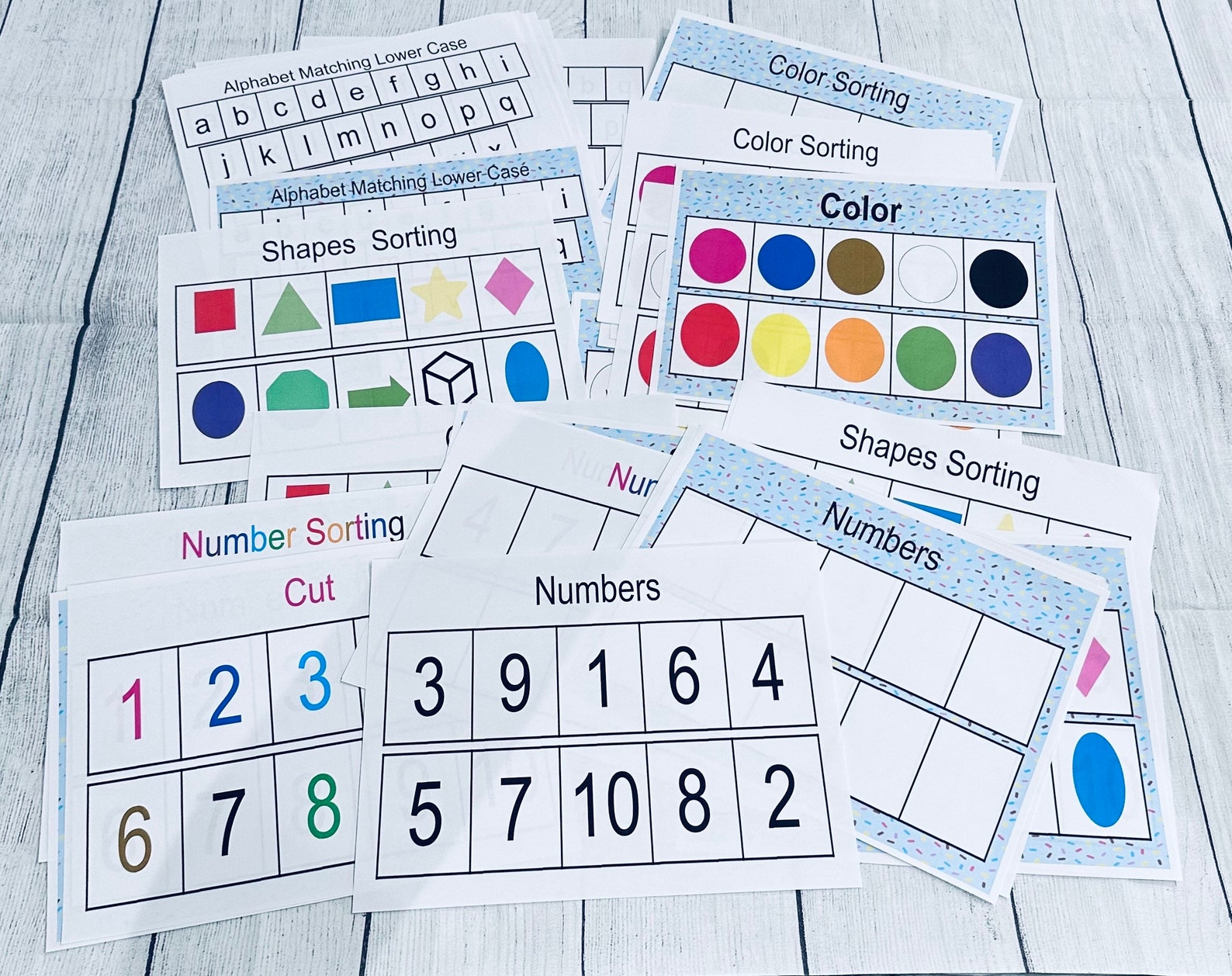 Toddler, Preschool, Busy Work, Numbers , Colors, Alphabet, Shapes ...