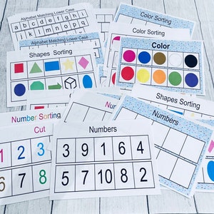 Toddler, Preschool, Busy Work, Numbers , Colors, Alphabet, Shapes ...