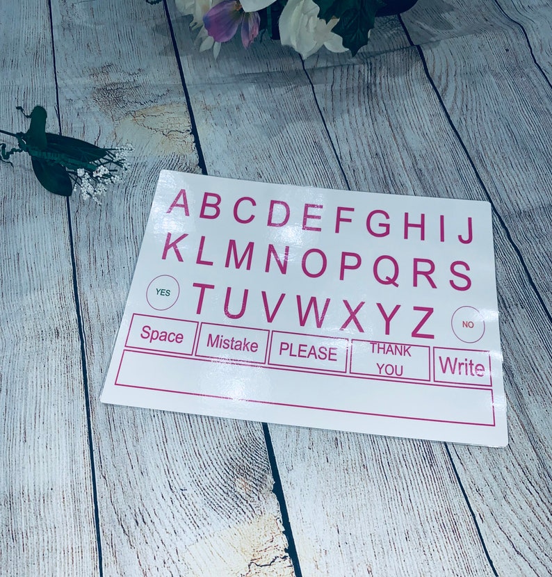 Adult or Kids, Alphabet Communication Board, Montessori, Sentences ...