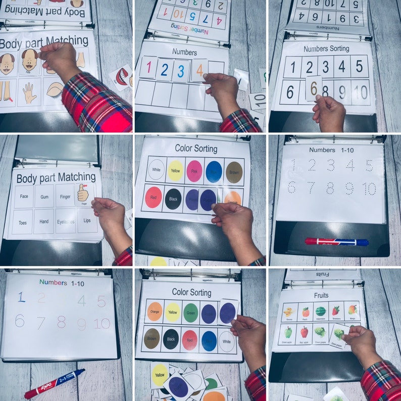 Teacher Gift-busy Workbook Interactive Activity Tracing Daily ...