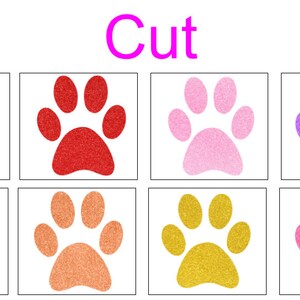 Preschool Montessori Kids Busy Work, Dog Paws Matching Interactive ...